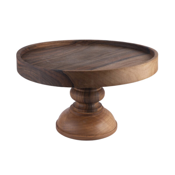 Classic Cake Stand Large Walnut - Woodpeckers