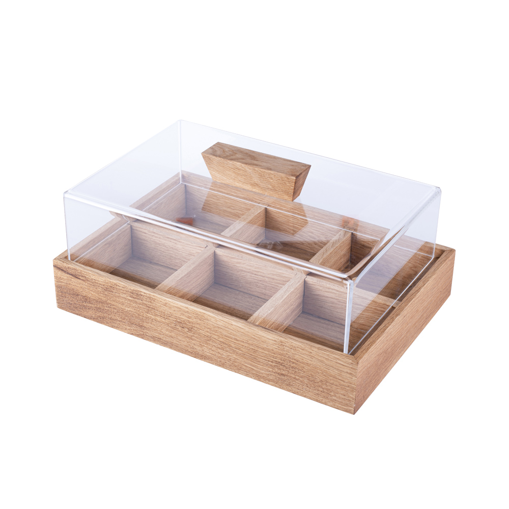 Amenity Box Six part Oak - Woodpeckers