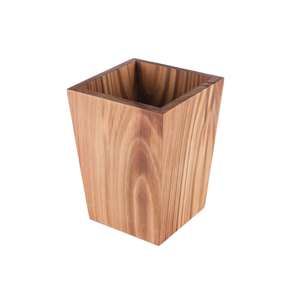 Square Conical Bin Cherry - Woodpeckers